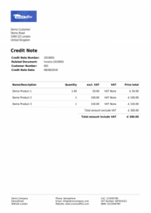 Example credit note – Invoice Office